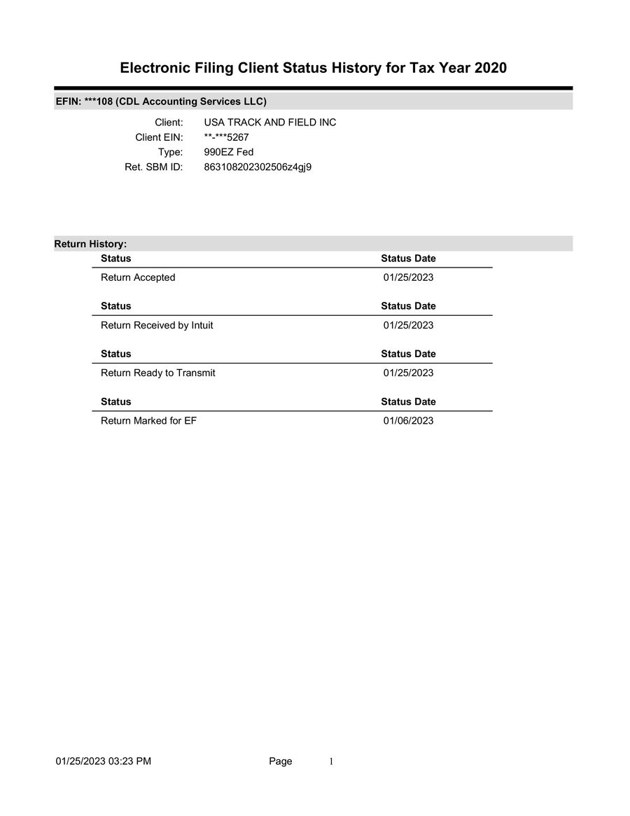 USATF AZ Form 990 FY 20 by sarah.linehan - Flipsnack
