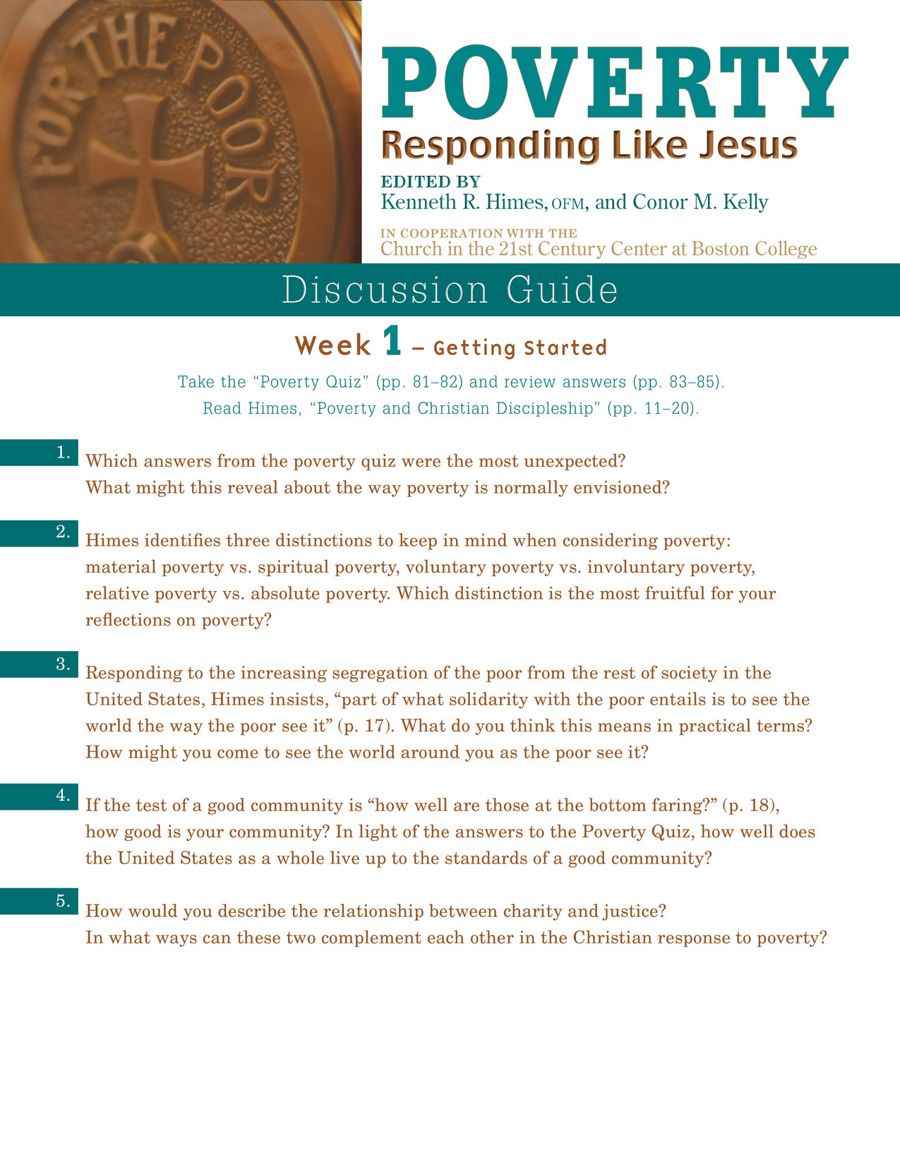 Poverty Discussion Guide by paracletepress - Flipsnack