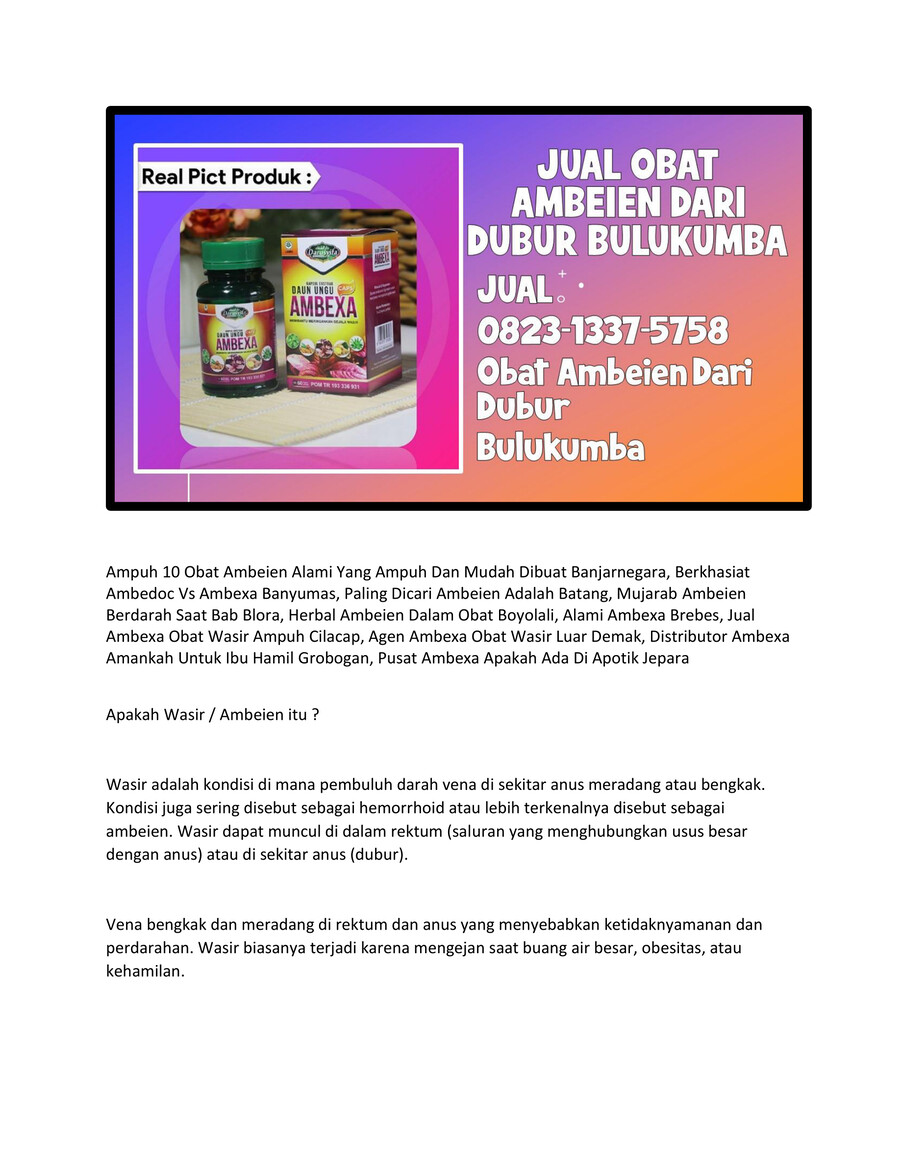 AGEN, 0823-1337-5758, Obat Ambeien Generik, Blitar‎ by Jual Ambexa ...