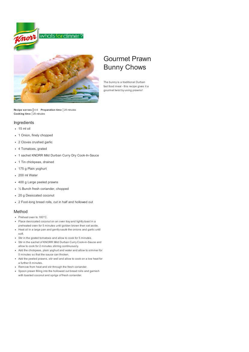 Gourmet Prawn Bunny Chows by Winnie de Lange - Flipsnack