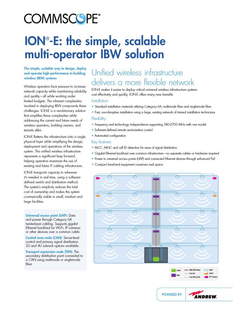 CommScope ION-E Datasheet by Graybar - Flipsnack