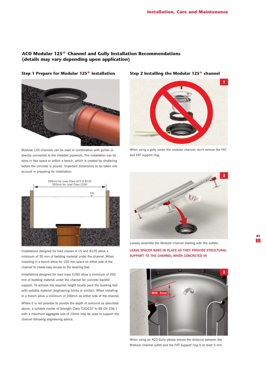 ACO Modular 125 + installation guide by ACO Technologies plc - Flipsnack