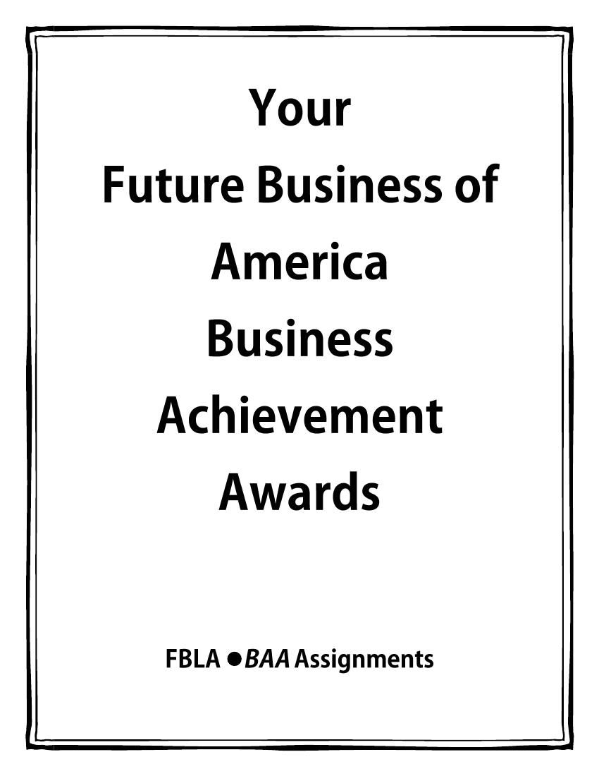 FBLA Flyer ASSIGNMENT by F6578D59E8C - Flipsnack