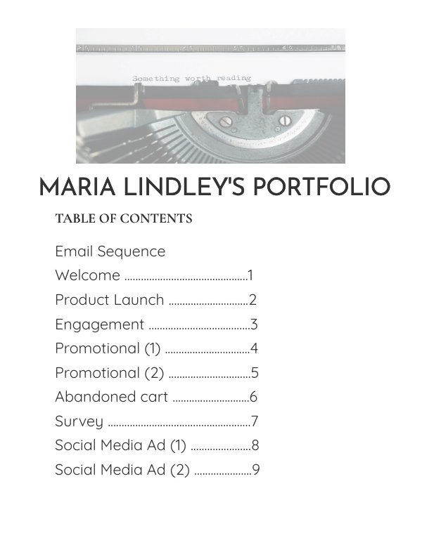 Maria Lindley's Portfolio by Maria Lindley - Flipsnack