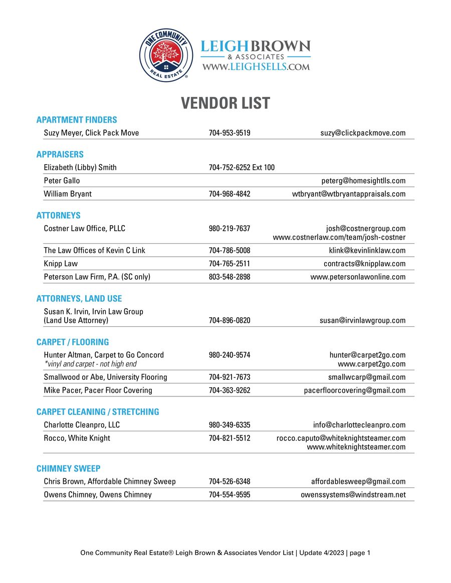 OCRE_LBA Vendor List update2023 by One... - Flipsnack