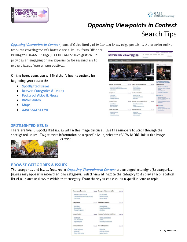 Opposing Viewpoints In Context by Sue Heraper - Flipsnack