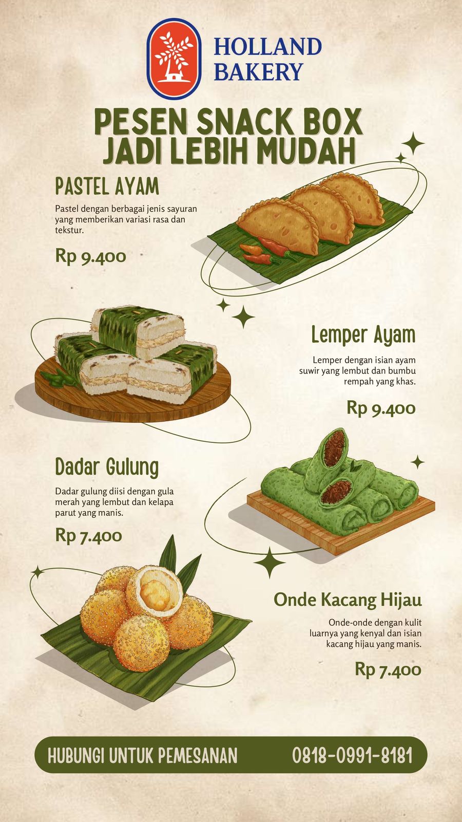 DAFTAR HARGA JAJANAN PASAR & ROTI by Holland Bakery... - Flipsnack