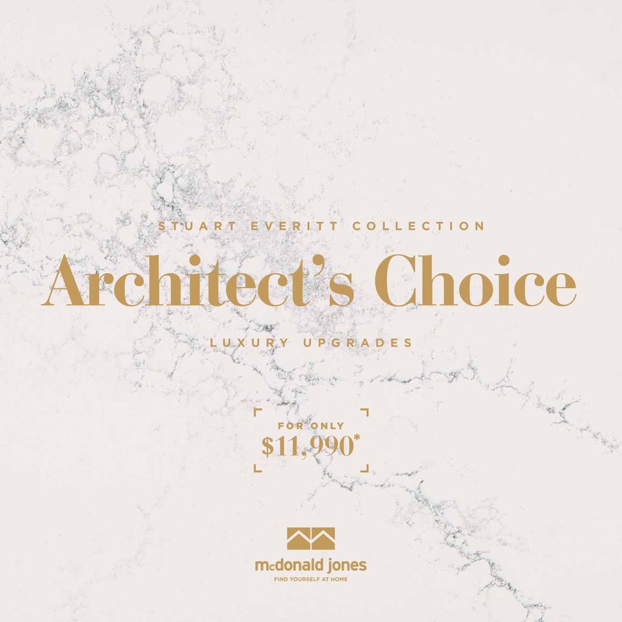 McDonald Jones Homes - Stuart Everitt Architects Choice Upgrades by Xplore