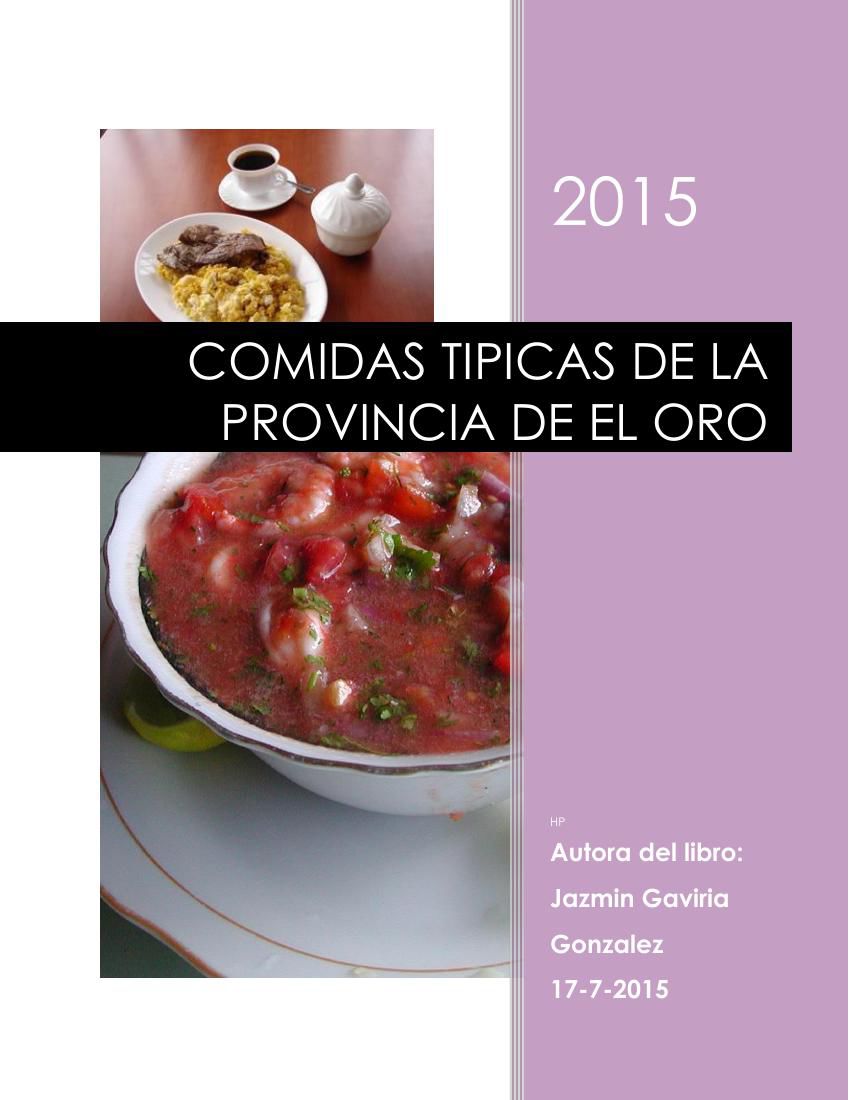COMIDAS TIPICAS DE LA PROVINCIA DE EL ORO by 997C5CFEFB5 - Flipsnack