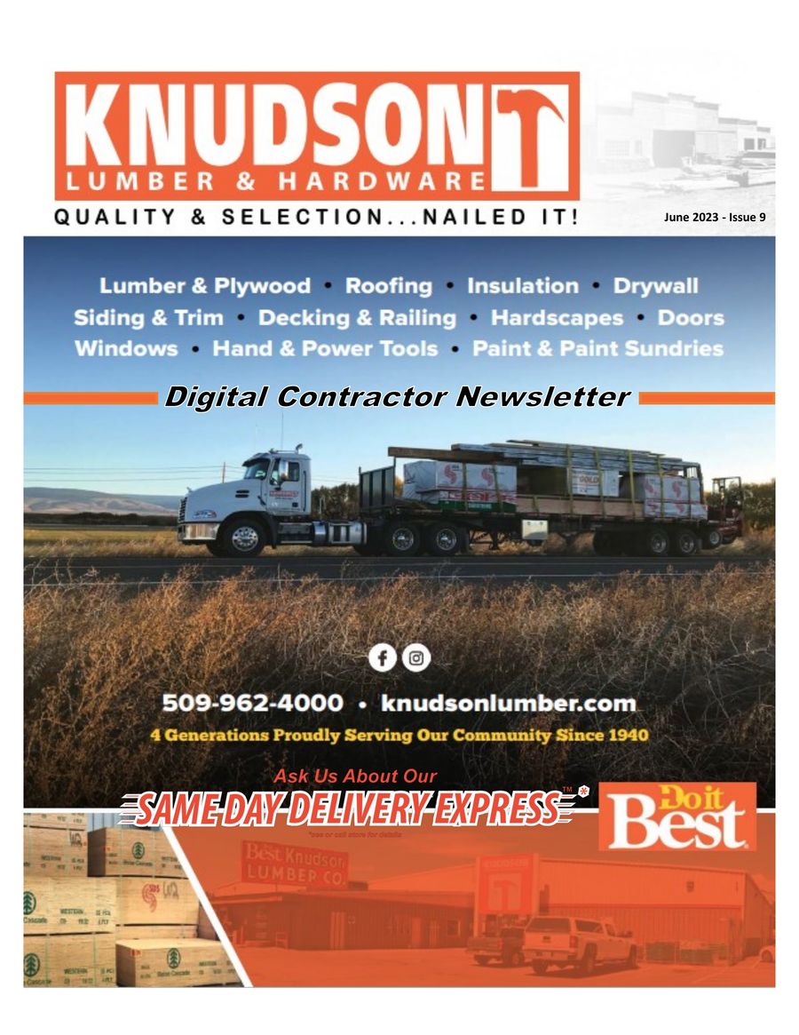 June 2023 Knudson Lumber Digital Contractor Newsletter by Cheryl Brown ...