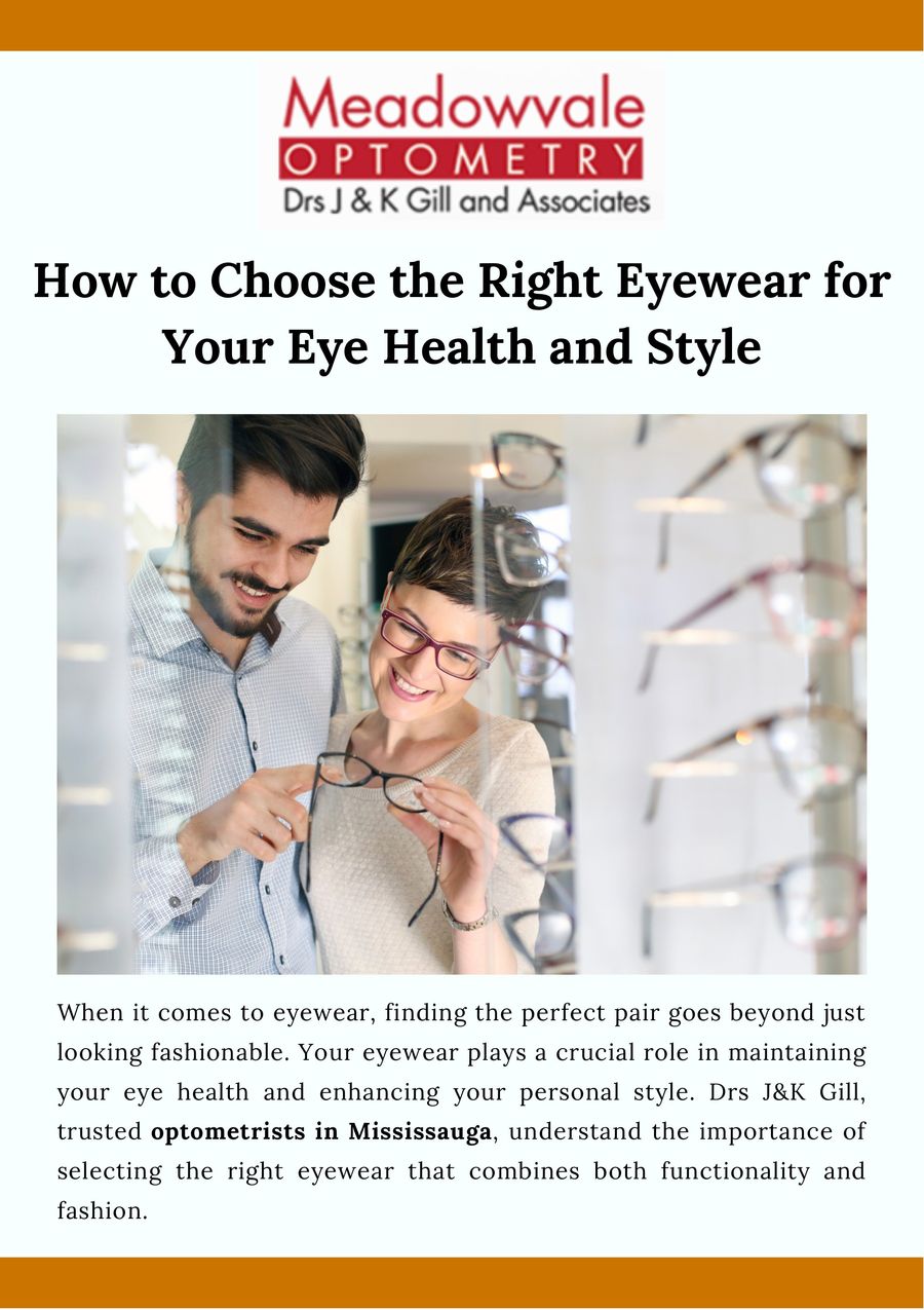 How to Choose the Right Eyewear for Your Eye Health and Styl by ...