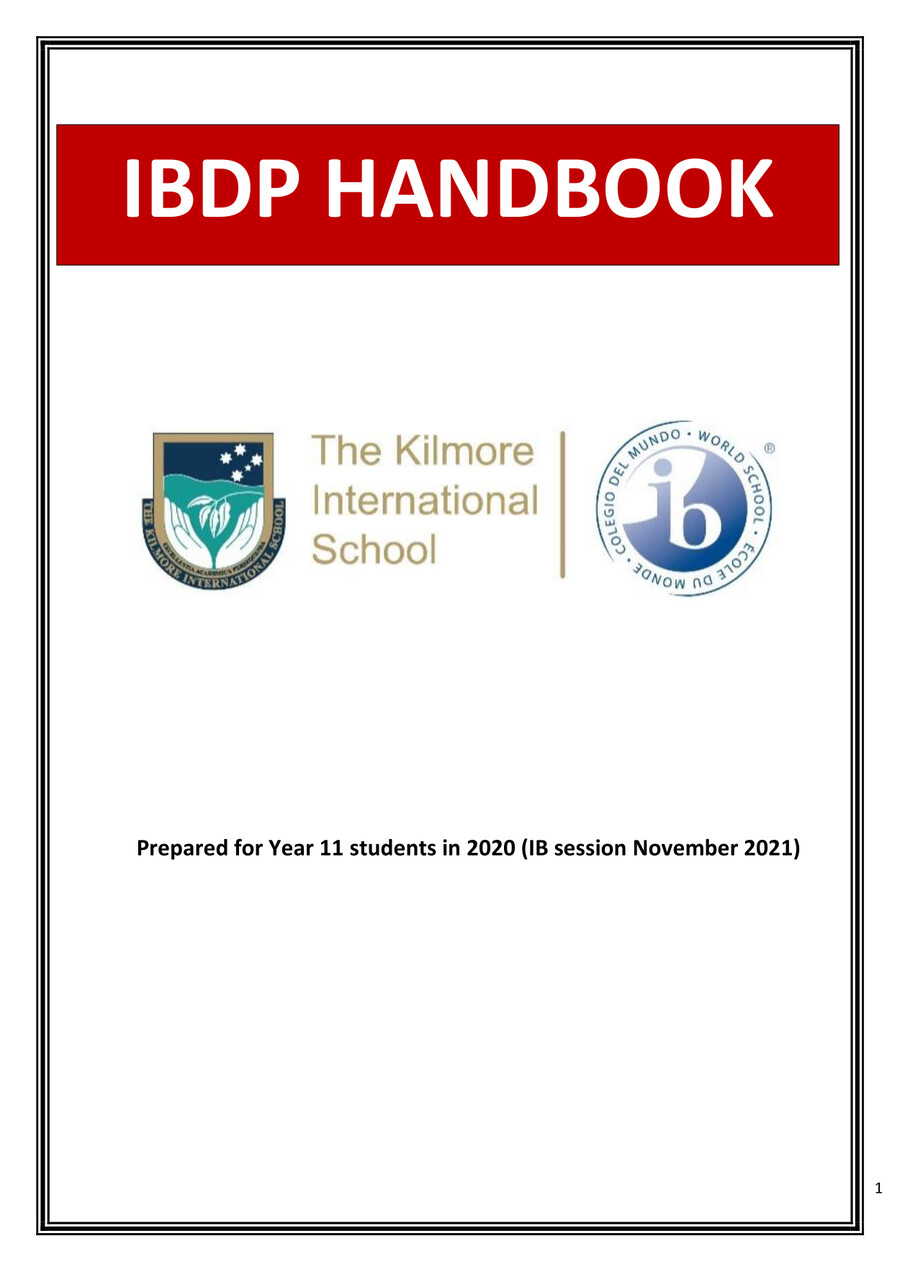 IBDP TKIS Programme Handbook 2020... - Flipsnack