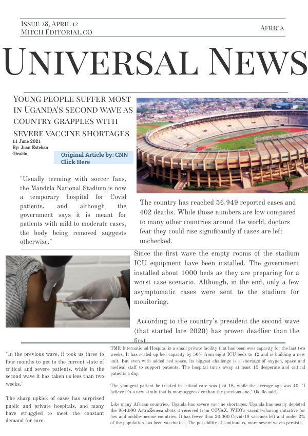 Current Events Newspaper Project by Mitch Hayakawa - Flipsnack