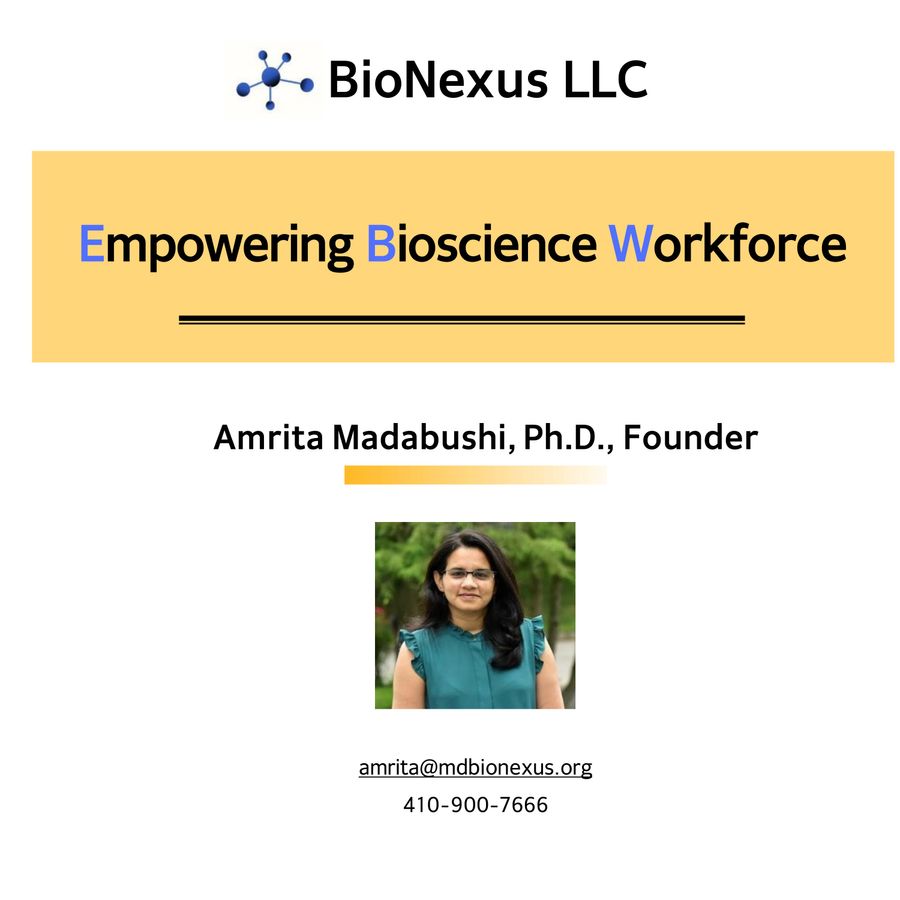 BioNexus LLC - Brochure for Orgs by Amrita Madabushi - Flipsnack