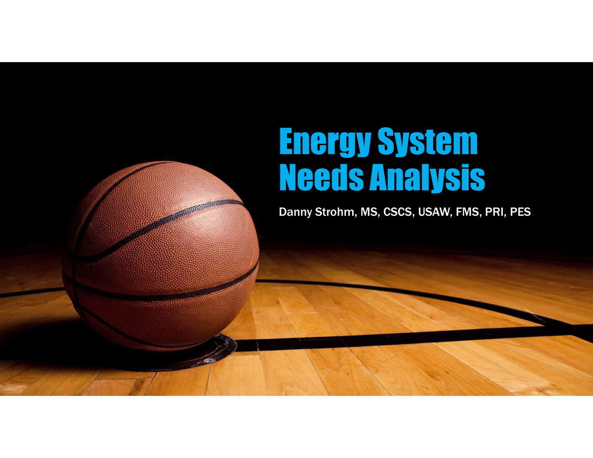 Basketball ESD Needs Analysis by Danny... - Flipsnack