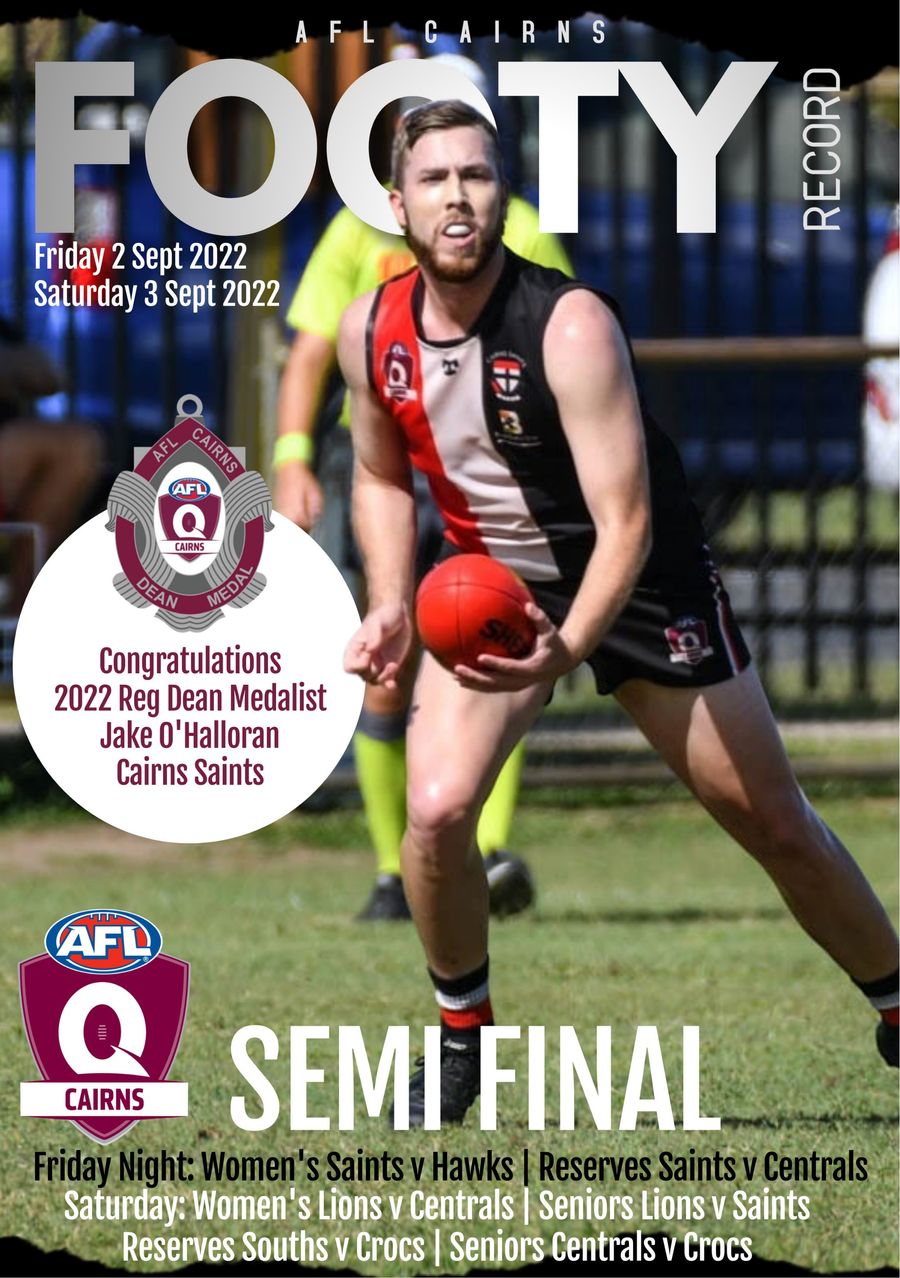 Footy Record Semi-Finals 2022 by AFLCairns - Flipsnack