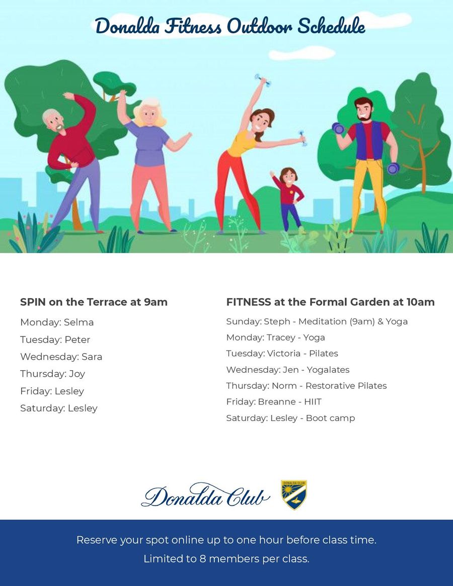 Donalda Fitness Outdoor Schedule by Donalda Club - Flipsnack