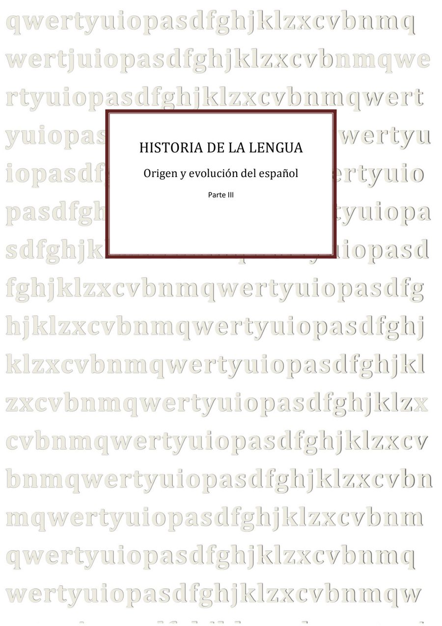 Historia de la lengua: Origen y evolución del español III by... - Flipsnack