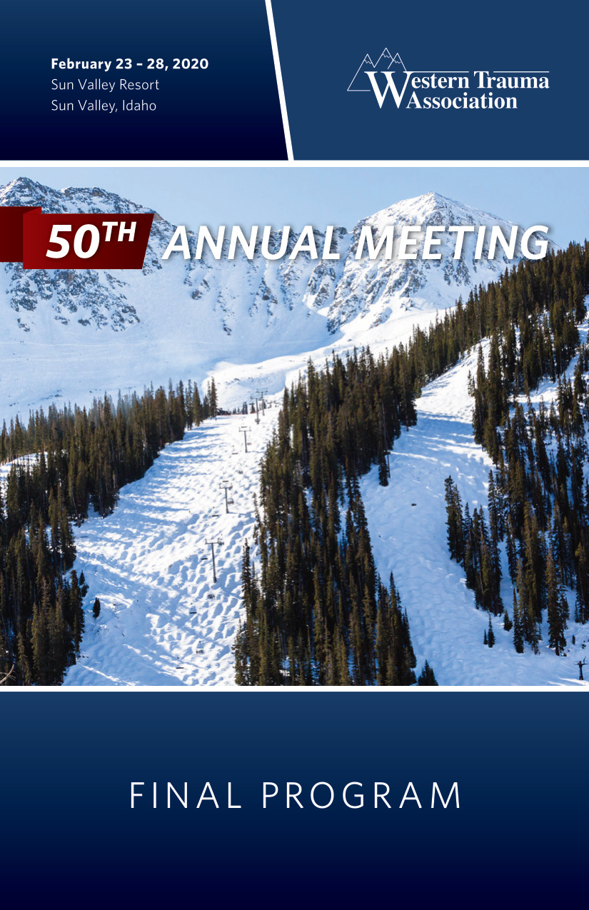 Western Trauma 2020 Program Book by Amy - Flipsnack