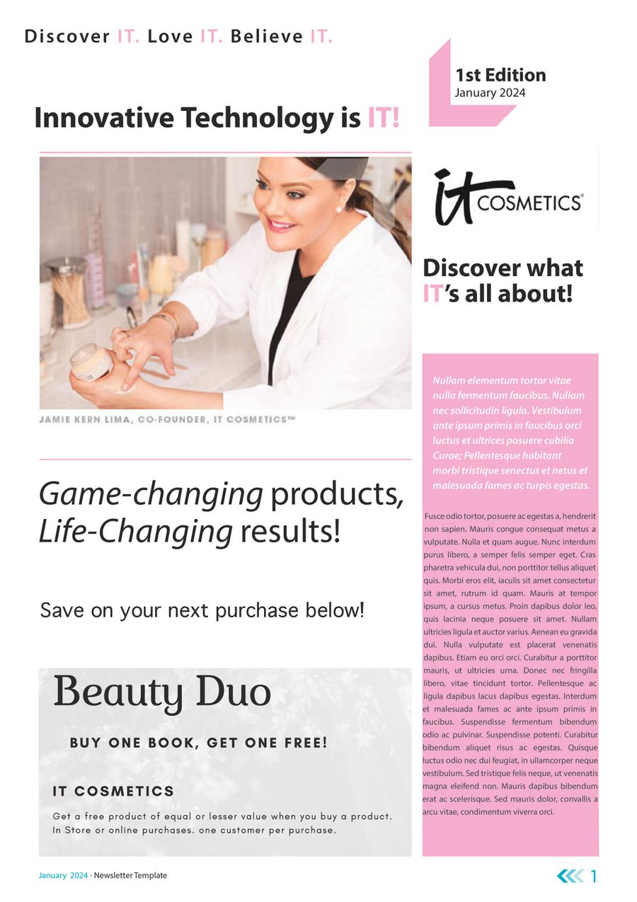 It Cosmetic-Newsletter 3 by taylor barnhart - Flipsnack