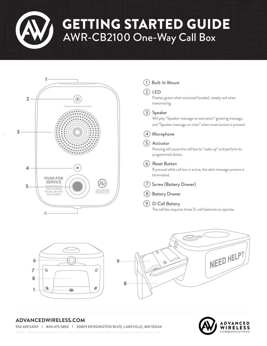 GSG AWR-CB2100 Call Box by... - Flipsnack