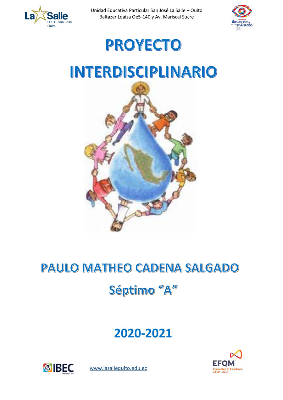 PROYECTO INTERDISCIPLLINARIO INTERDISCIPLINARY PROJECT PAUL by Yolanda ...