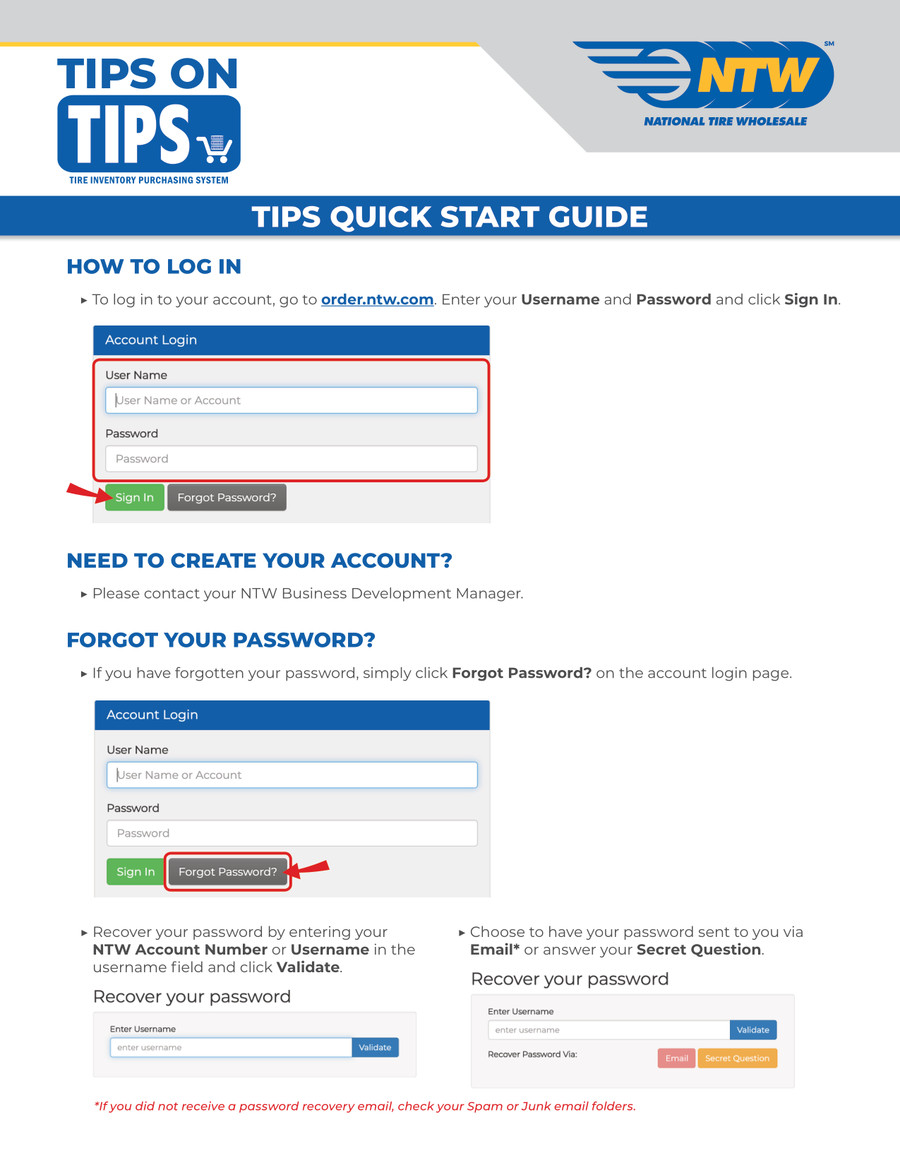 NTW TIPS Quick Start Guide by TBC - Flipsnack