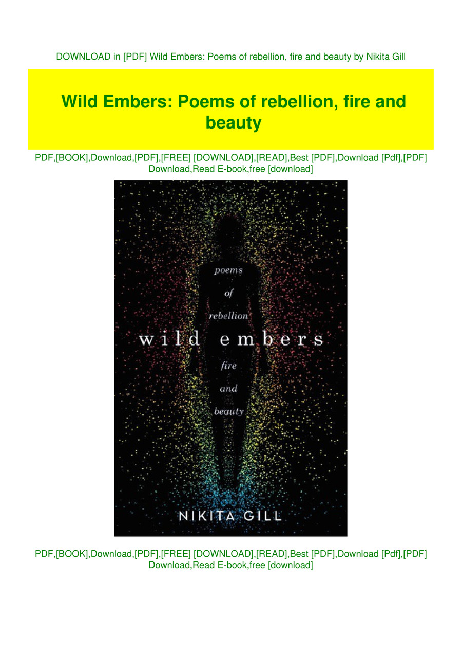 DOWNLOAD in [PDF] Wild Embers: Poems of rebellion, fire and beau by ...