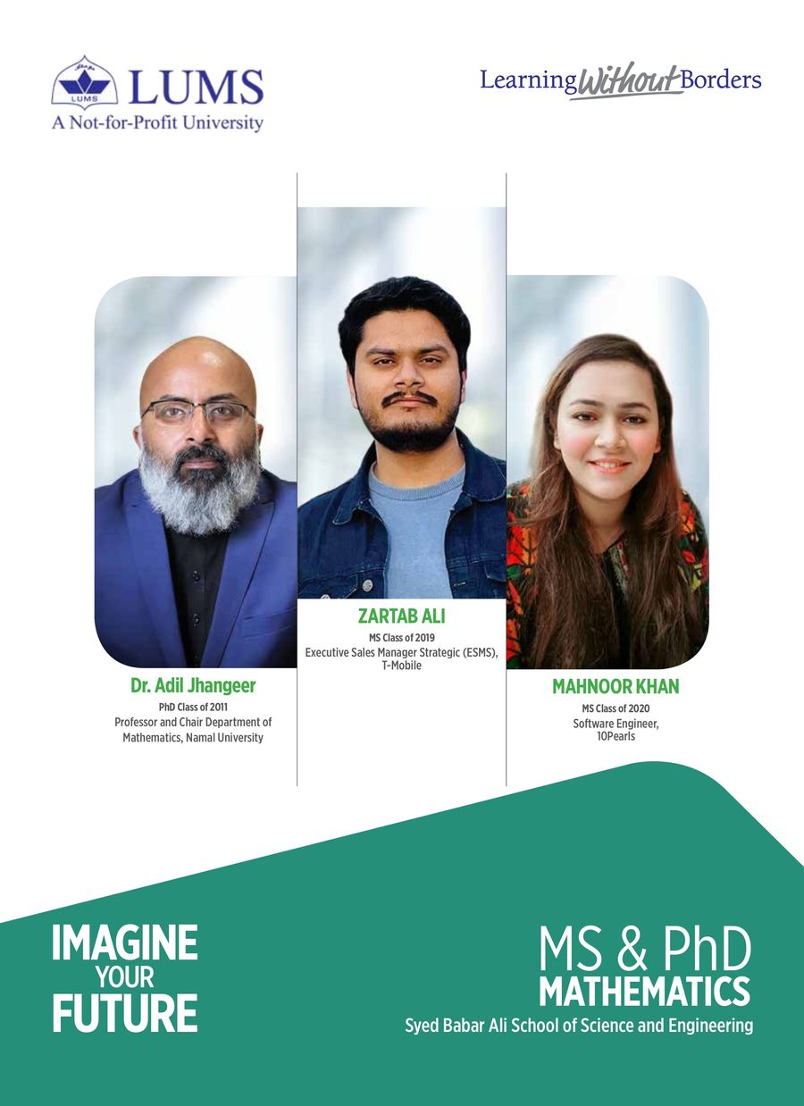 MS & PhD Mathematics - Fall 2023 by LUMS - Flipsnack
