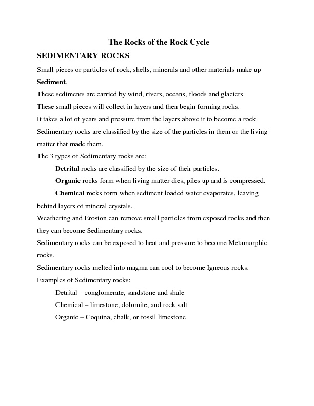 6th Rocks and the Rock Cycle by Luanne Talbot - Flipsnack