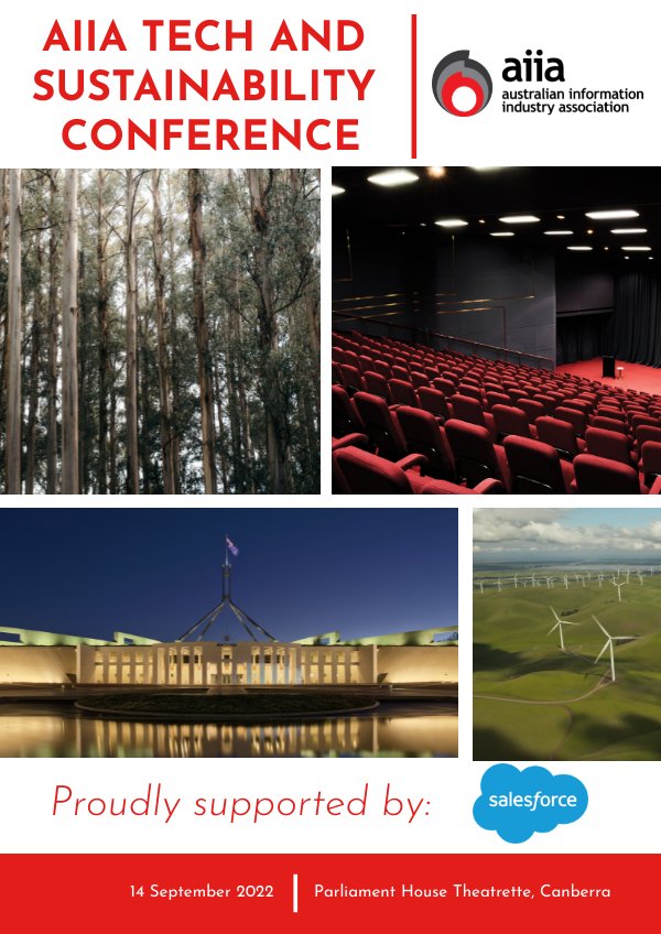 AIIA Tech and Sustainability Conference - Program by Australian ...
