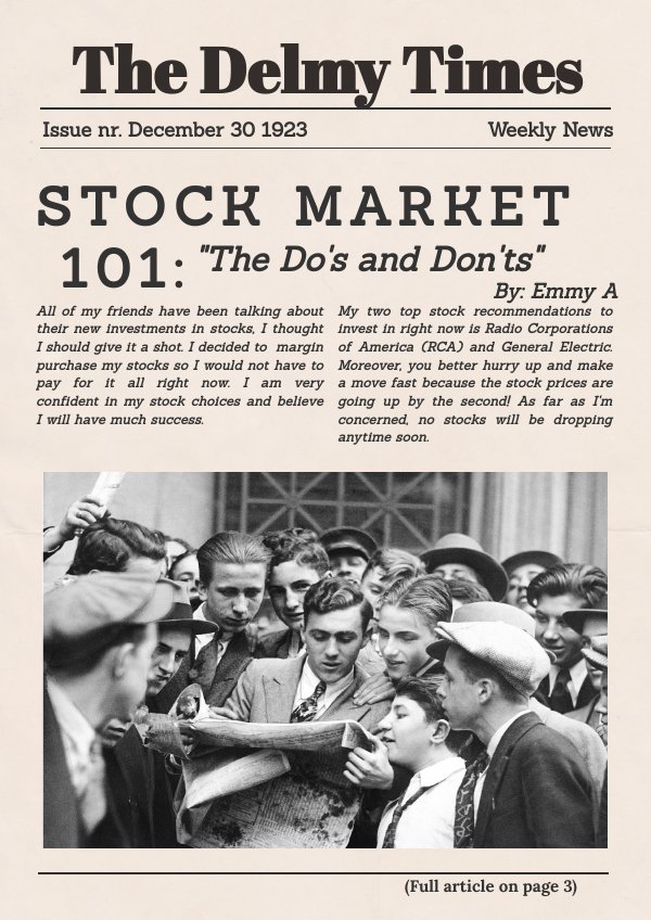 Emmy and Delia Roaring 20's Newspaper by Emily Altschul - Flipsnack