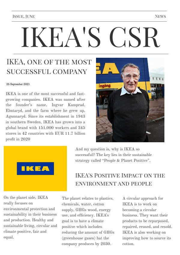 IKEA's CSR by Dan Nguyen - Flipsnack