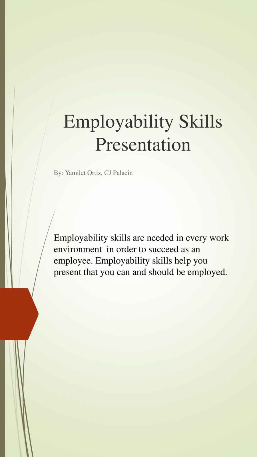 Employability Skills Presentation by cjacksonp - Flipsnack