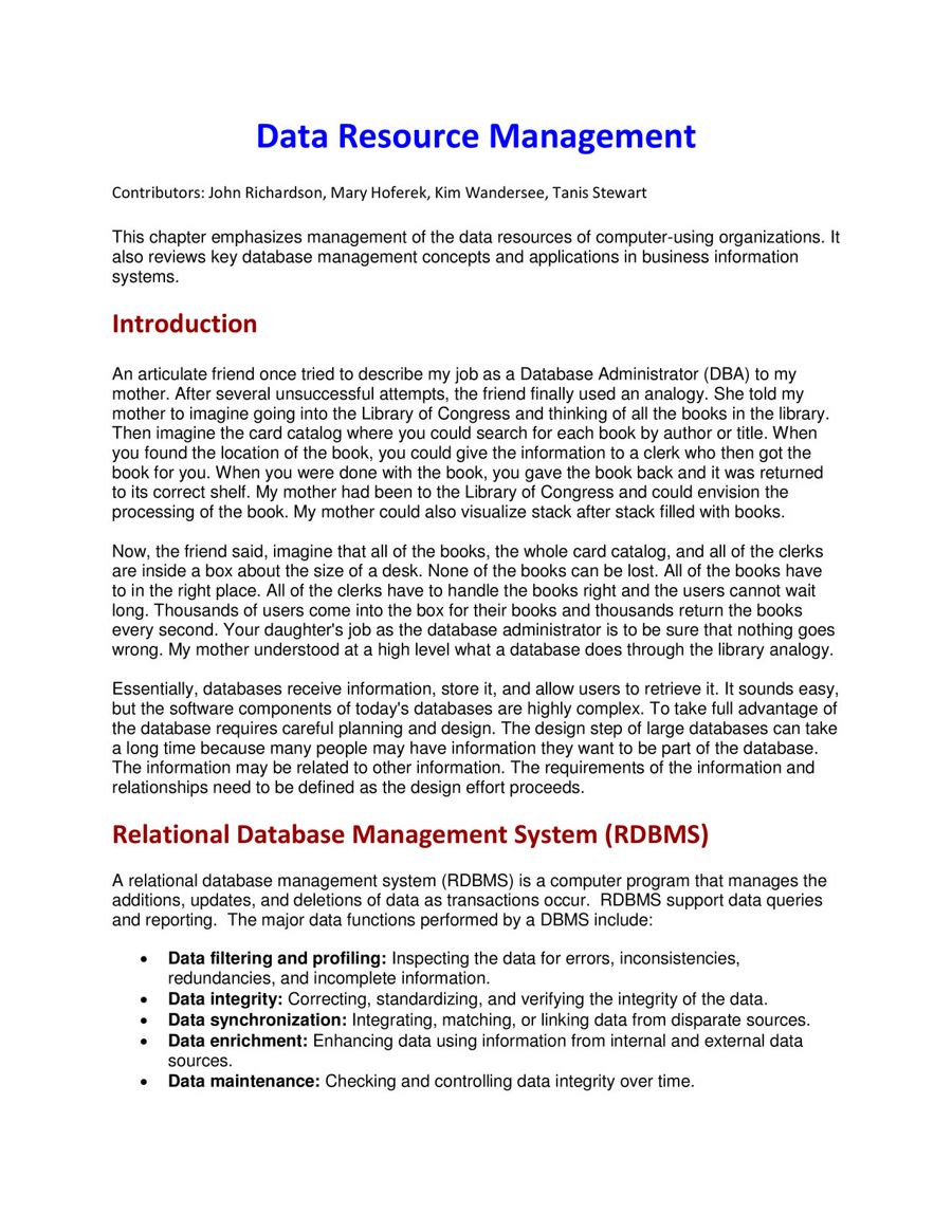 03 Data Resource Management by FECAFFF6AED - Flipsnack