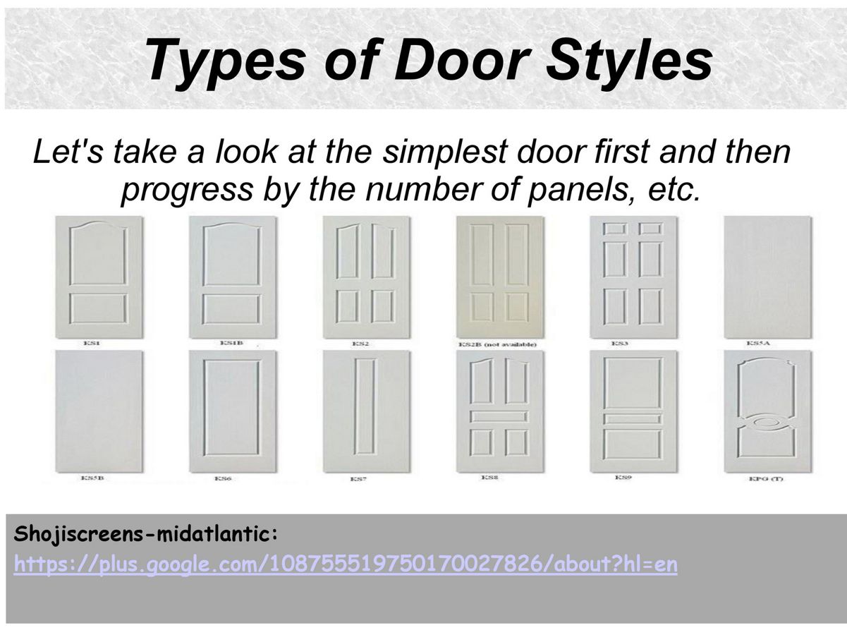 Types of Door Styles by 9F56CFCA9F7 - Flipsnack