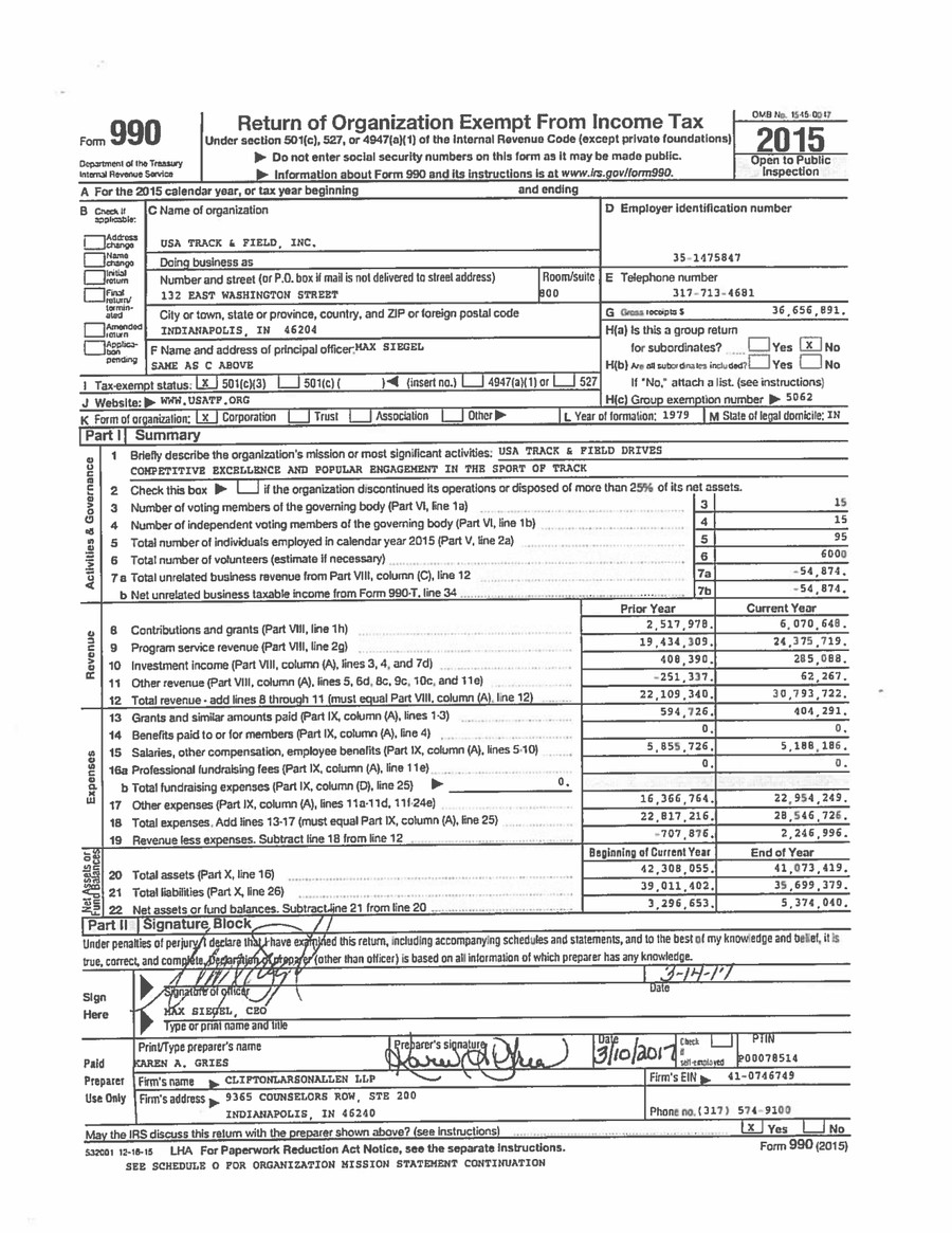 2015 Form 990 and Related Filings by sarah.linehan - Flipsnack