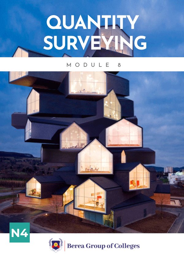 Quantity Surveying N4 - Module 8 by E-Publishing - Flipsnack