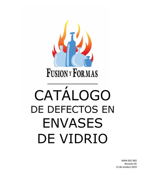 MAN-SGC-002 Catálogo de defectos en envases de vidrio by Carmen - Flipsnack