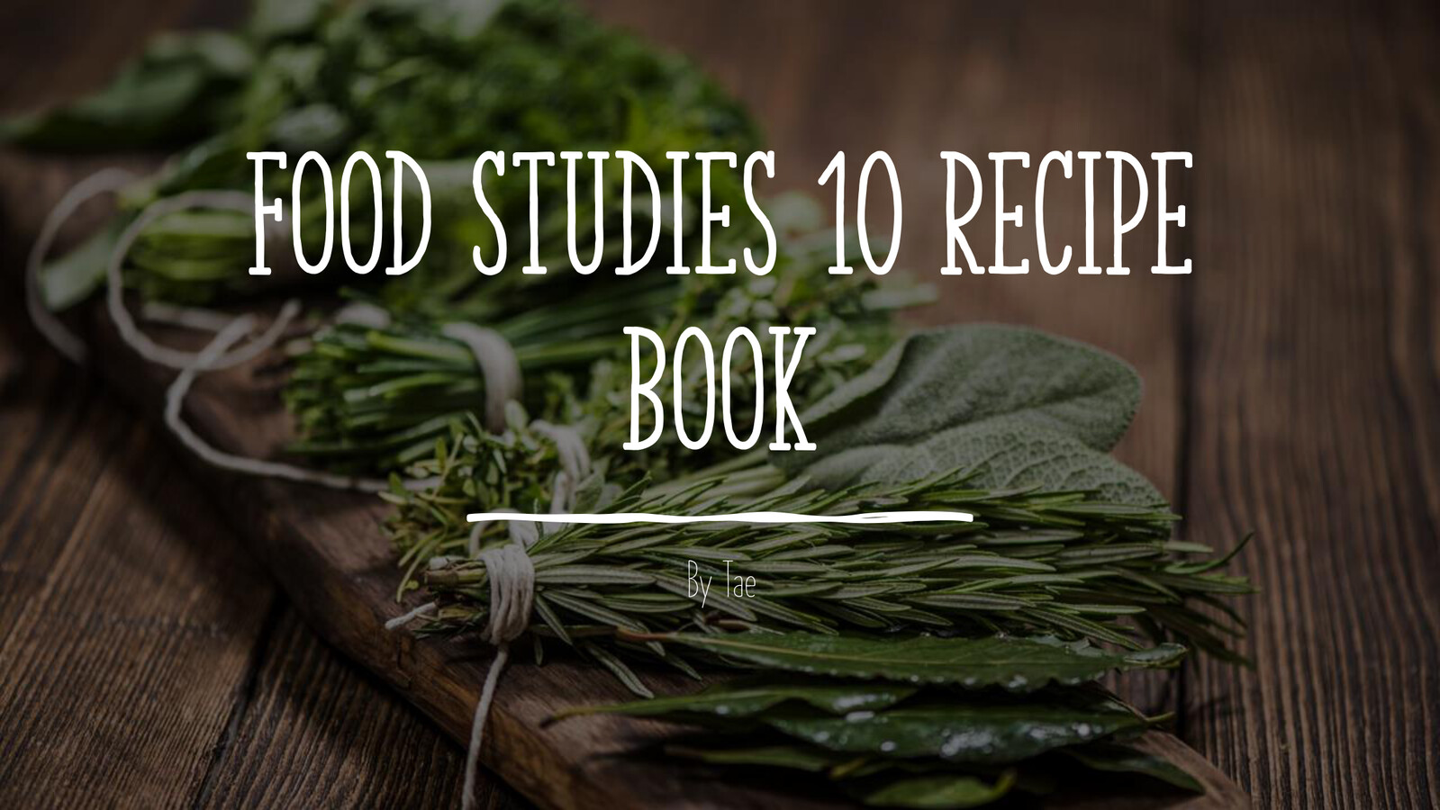 food studies 10 recipe book by tae kang - Flipsnack