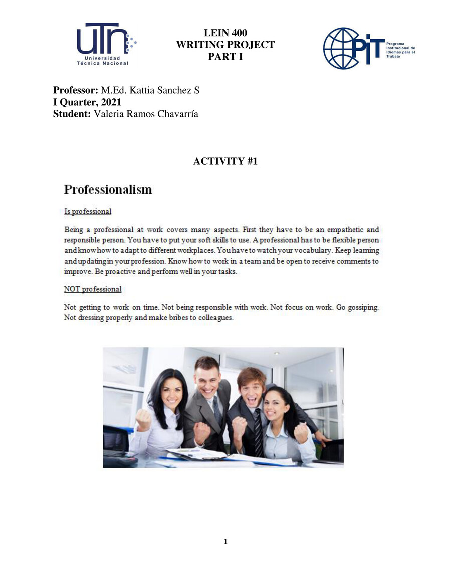 WRITING PROYECT FORMAT by Valeria Ramos... - Flipsnack