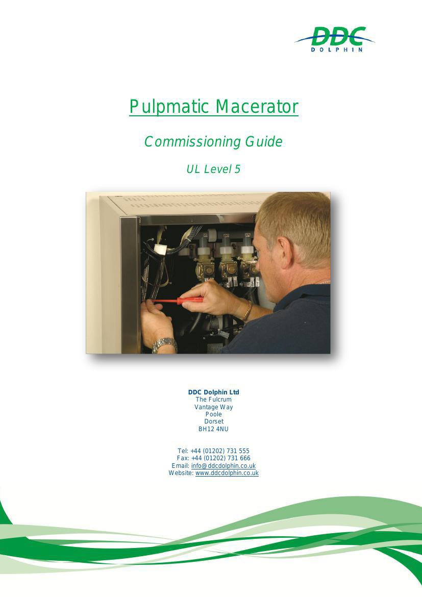 Pulpmatic Macerator Commissioning Guide_UL Level 5 by David Arlow ...