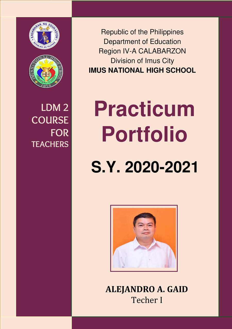 Gaid- LDM PRACTICUM PORTFOLIO EDITABLE - Final Copy by Alejandro Gaid - Flipsnack