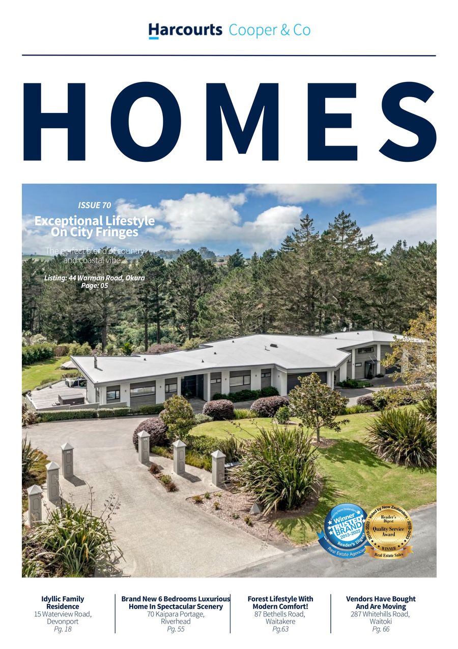 Homes Magazine Issue 70 by Harcourts Cooper & Co
