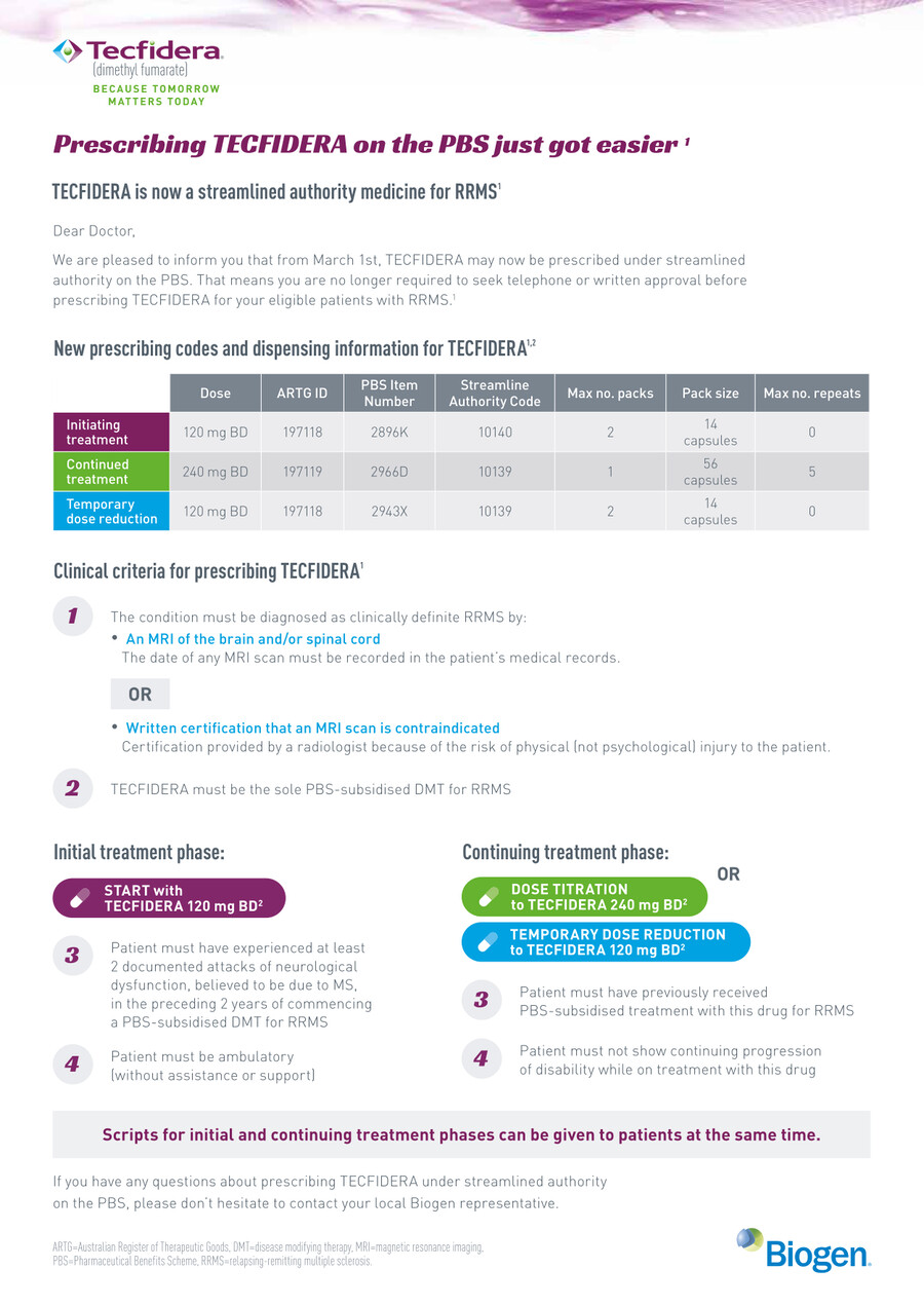 how-to-prescribe-TECFIDERA-HCP by Biogen ANZ - Flipsnack