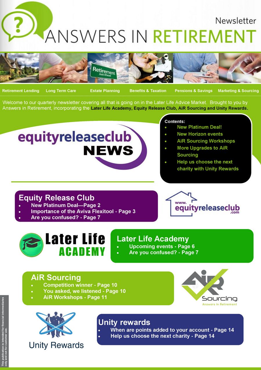 Answers in Retirement Newsletter by Answers in... - Flipsnack