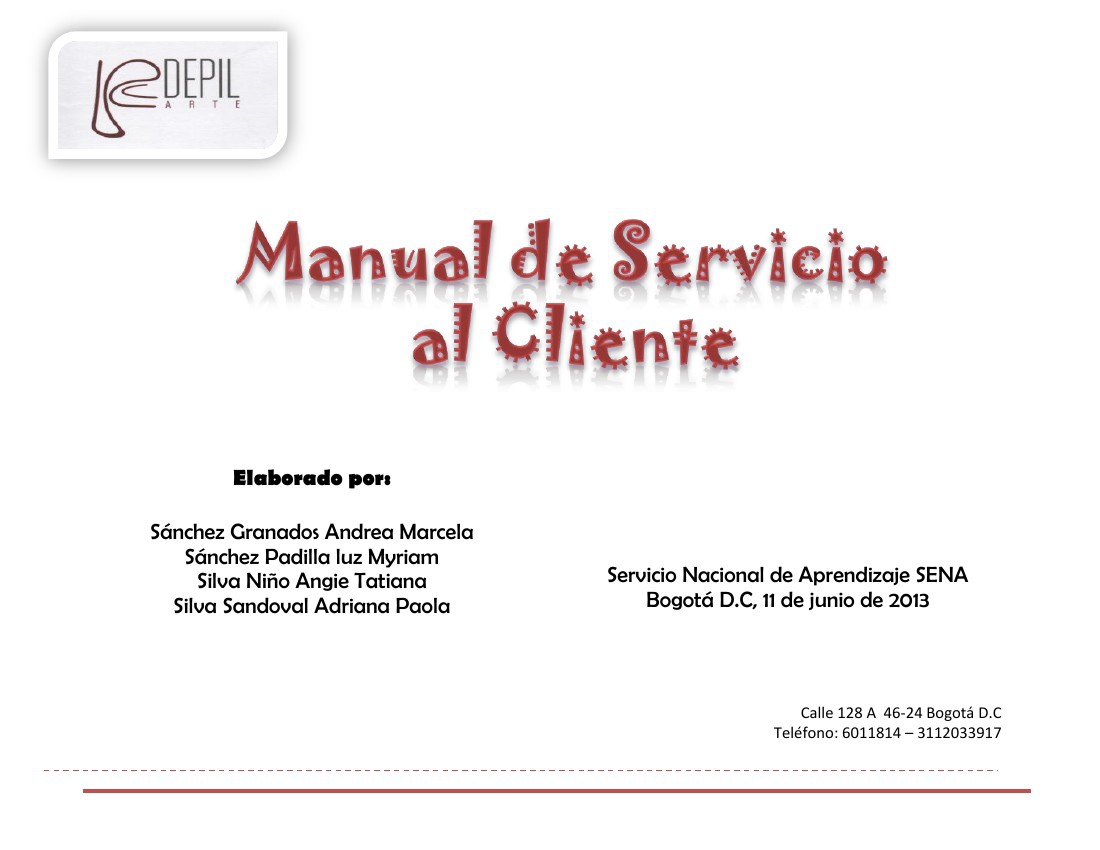 Manual de Servicio al Cliente by Tatiana Silva - Flipsnack