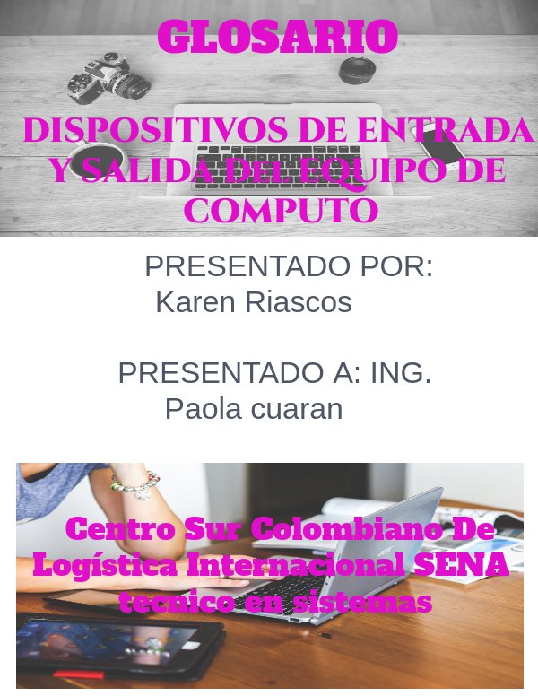 GLOSARIO DISPOSITIVOS DE ENTRADA Y SALIDA KAREN R by Karen Riascos ...