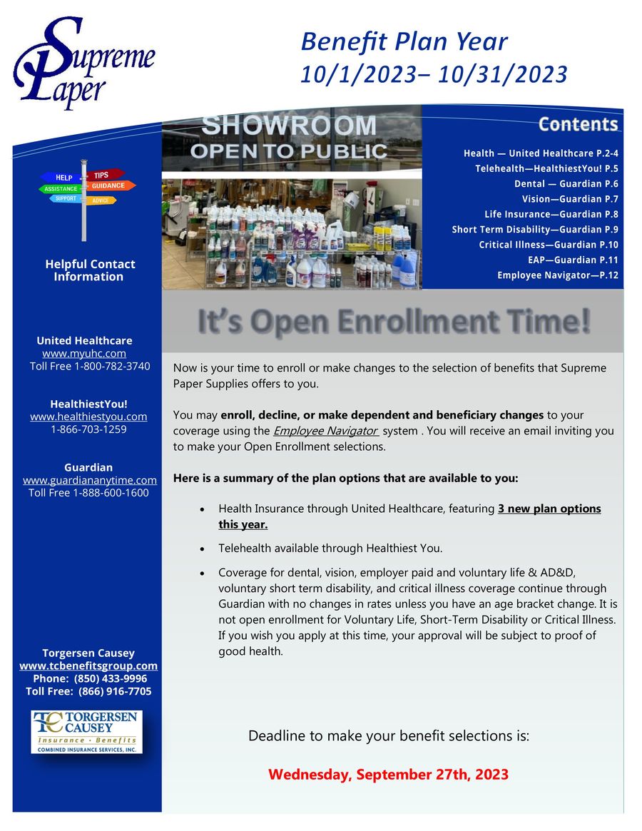 2023 Supreme Paper Supplies OE Brochure by Torgersen Causey - Flipsnack