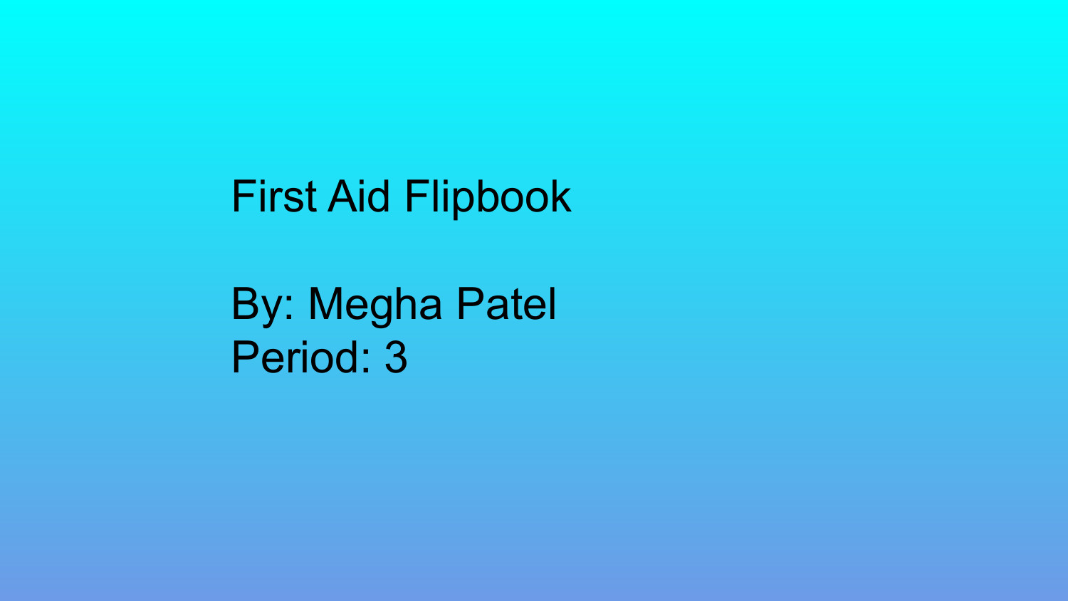First Aid Flipbook by Megha Patel - Flipsnack